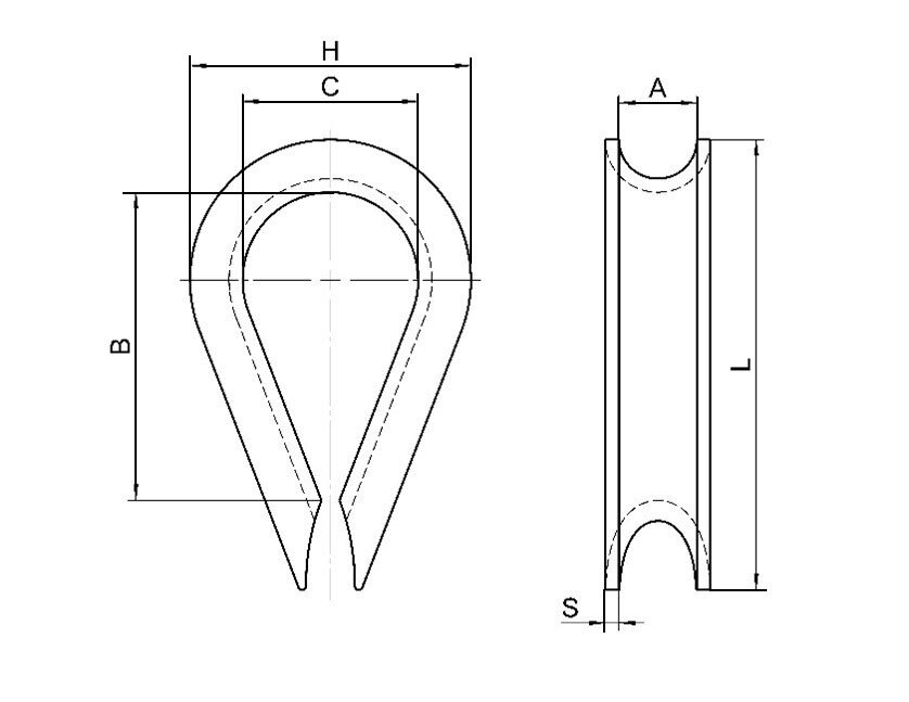 Stainless Steel Thimble POWERTEX PT316 | Powertex