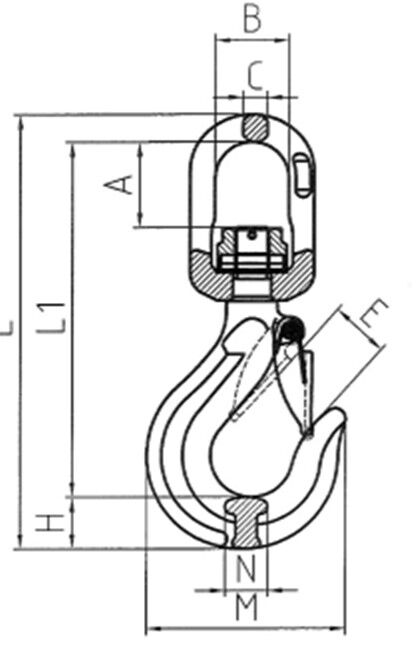 Sling Hook SHS-B POWERTEX | Powertex