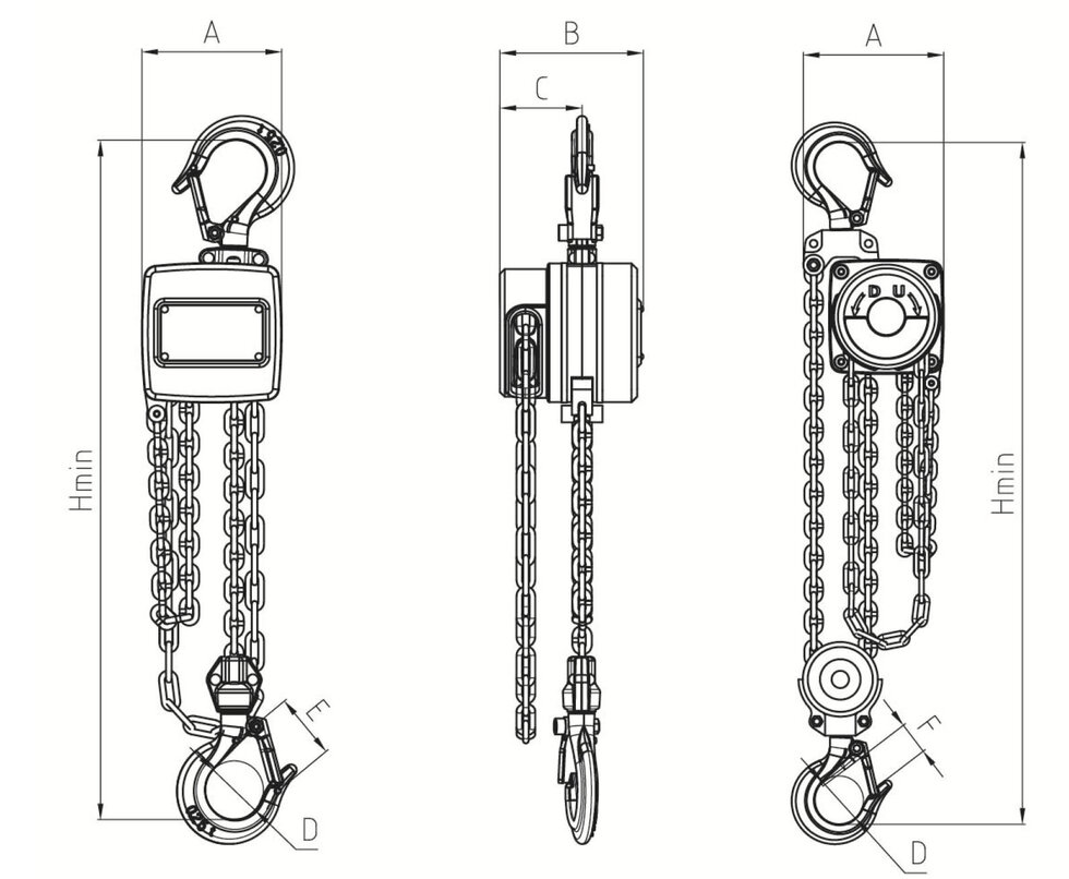 Aluminum Chain Block POWERTEX PACB-S1 | Powertex