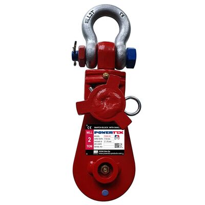 POWERTEX Snatch Block with Shackle | Powertex